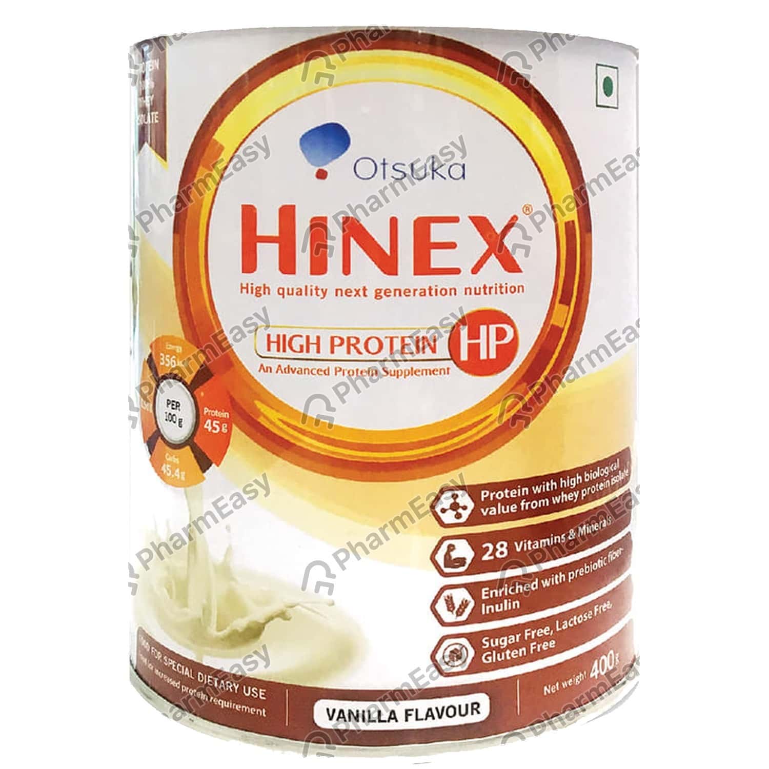 Buy Hinex Hp Vanilla Flavour Sugar Free Tin Of 400gm Powder Online ...