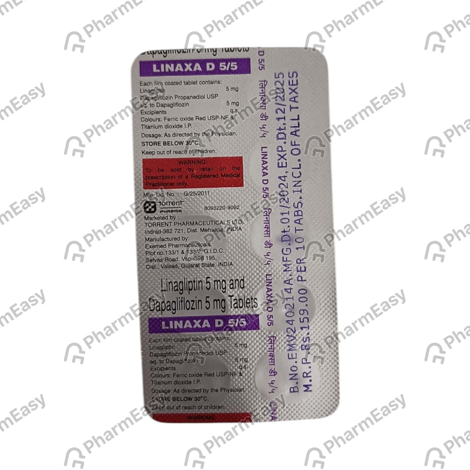 Linaxa D 5/5mg Strip Of 10 Tablets: Uses, Side Effects, Price & Dosage ...