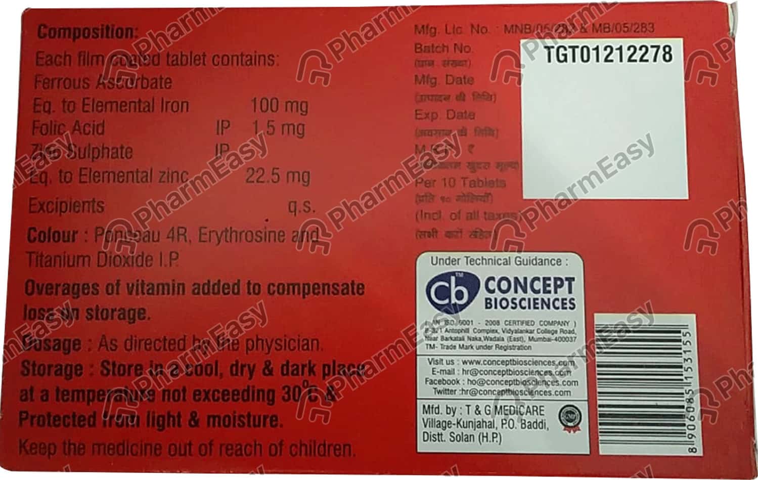 Fericon Xt Strip Of 10 Tablets: Uses, Side Effects, Price & Dosage ...