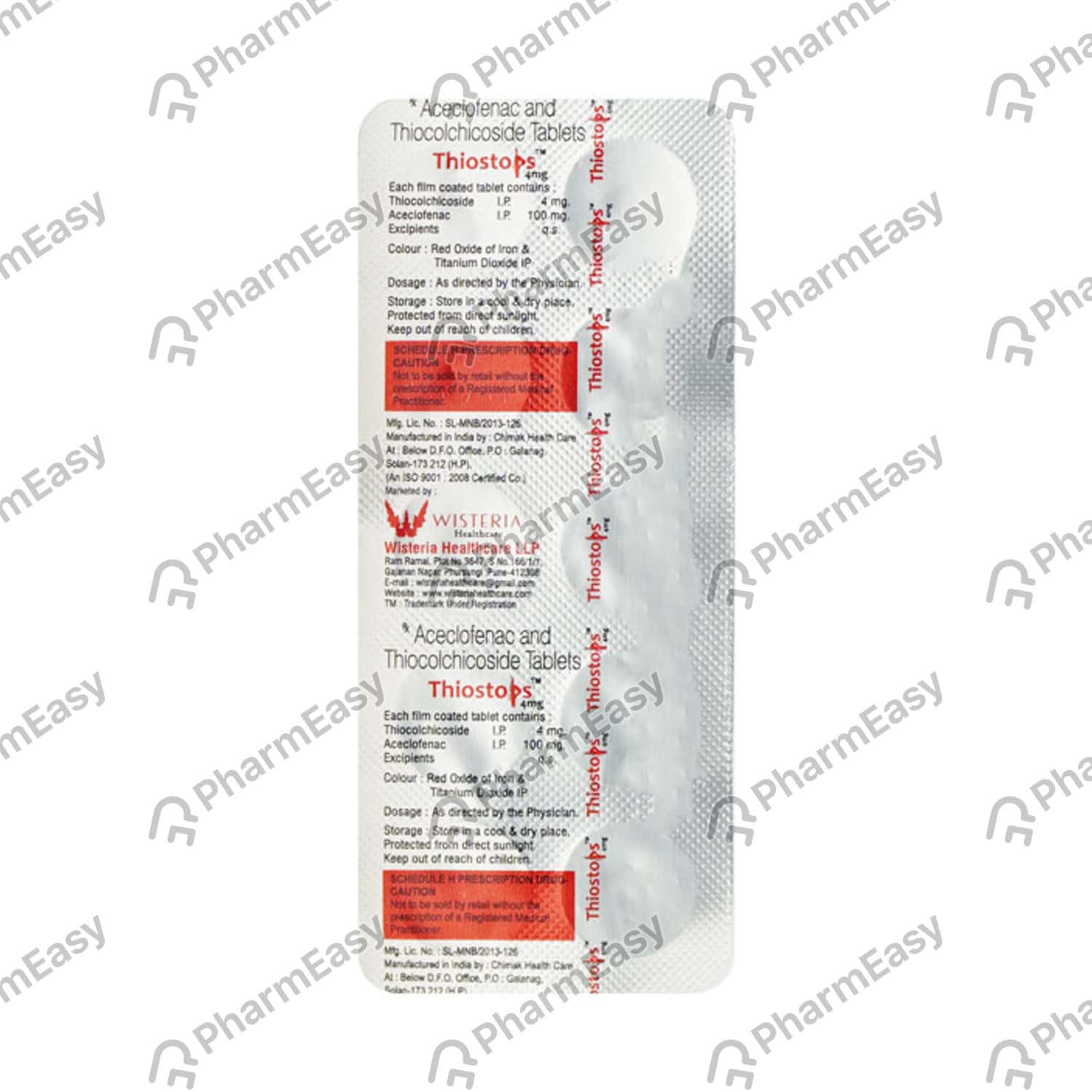 Buy Thiostops 4 Mg Strip Of 10 Tablets Online at Flat 15% OFF | PharmEasy