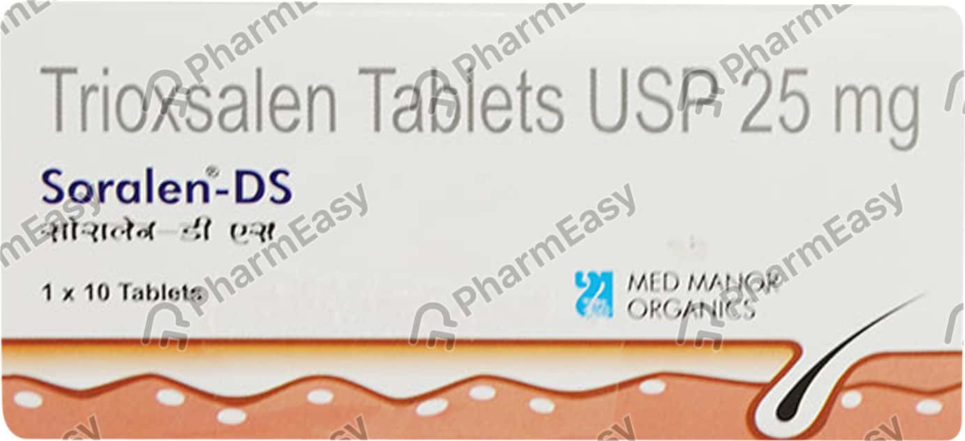 Soralen Ds 25 MG Tablet (10): Uses, Side Effects, Price & Dosage ...