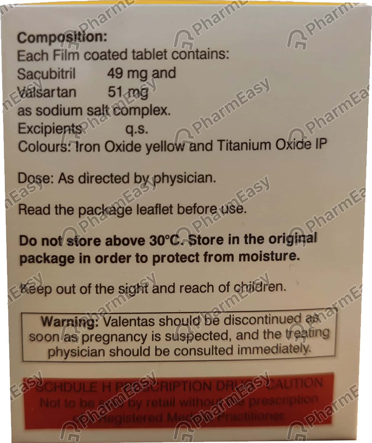 Valentas 100mg Strip Of 10 Tablets: Uses, Side Effects, Price & Dosage ...