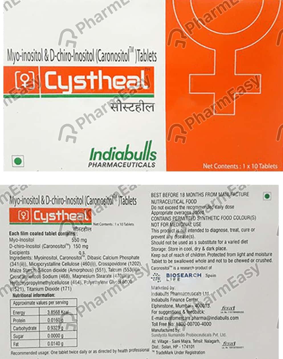 Buy Cystheal Strip Of 10 Tablets Online at Flat 15% OFF | PharmEasy