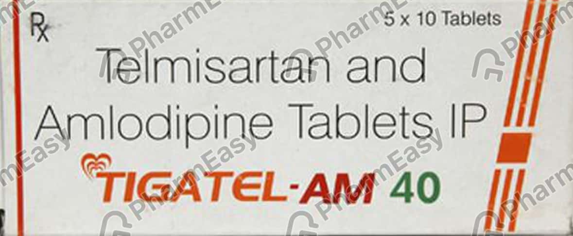 Tigatel Am 40mg Strip Of 20 Tablets: Uses, Side Effects, Price & Dosage ...