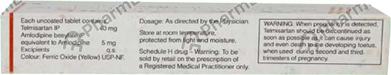 Tigatel Am 40mg Strip Of 20 Tablets: Uses, Side Effects, Price & Dosage ...