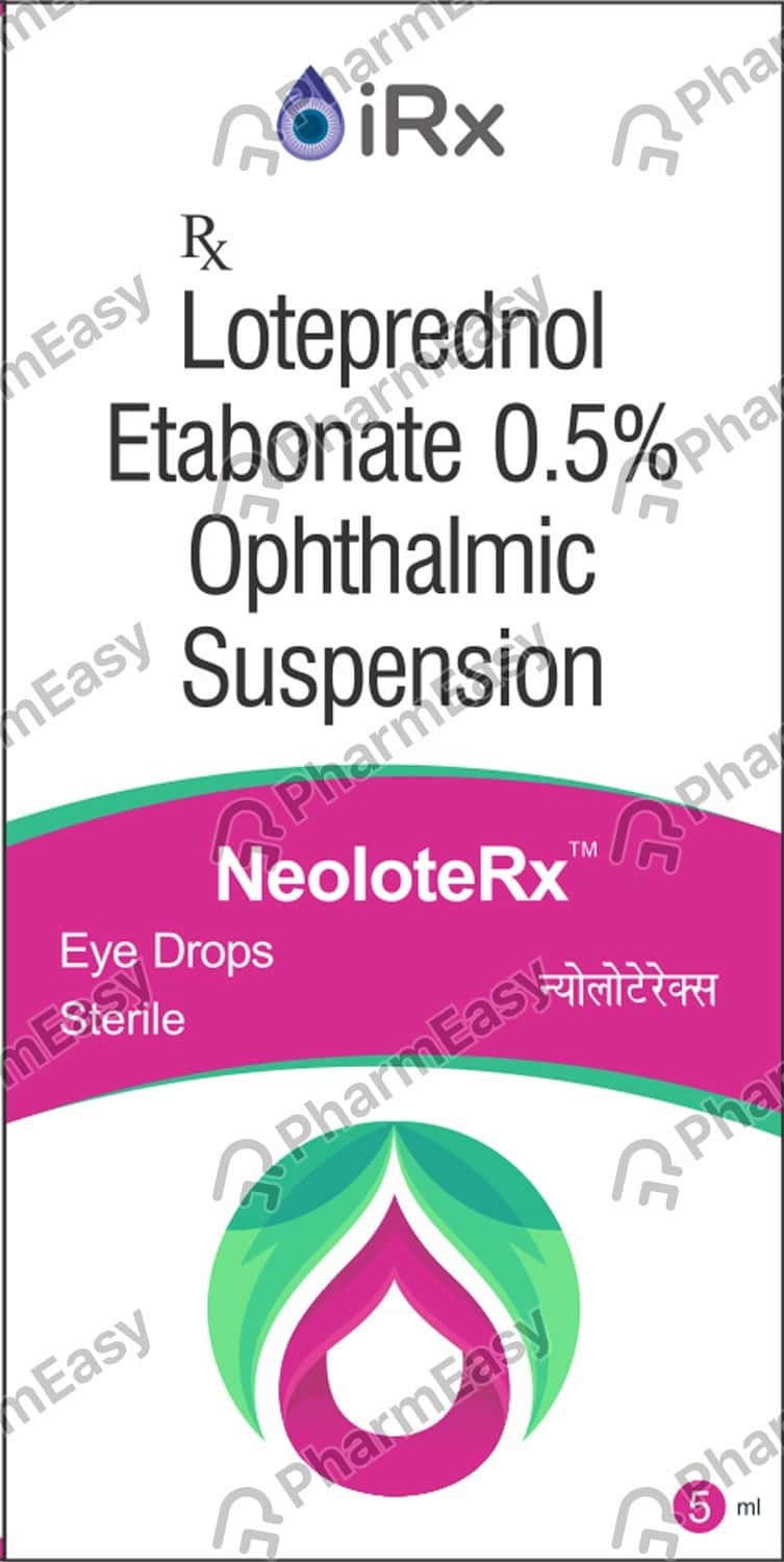 Neoloterx 0.5 %W/V Eye Drop (5): Uses, Side Effects, Price & Dosage ...