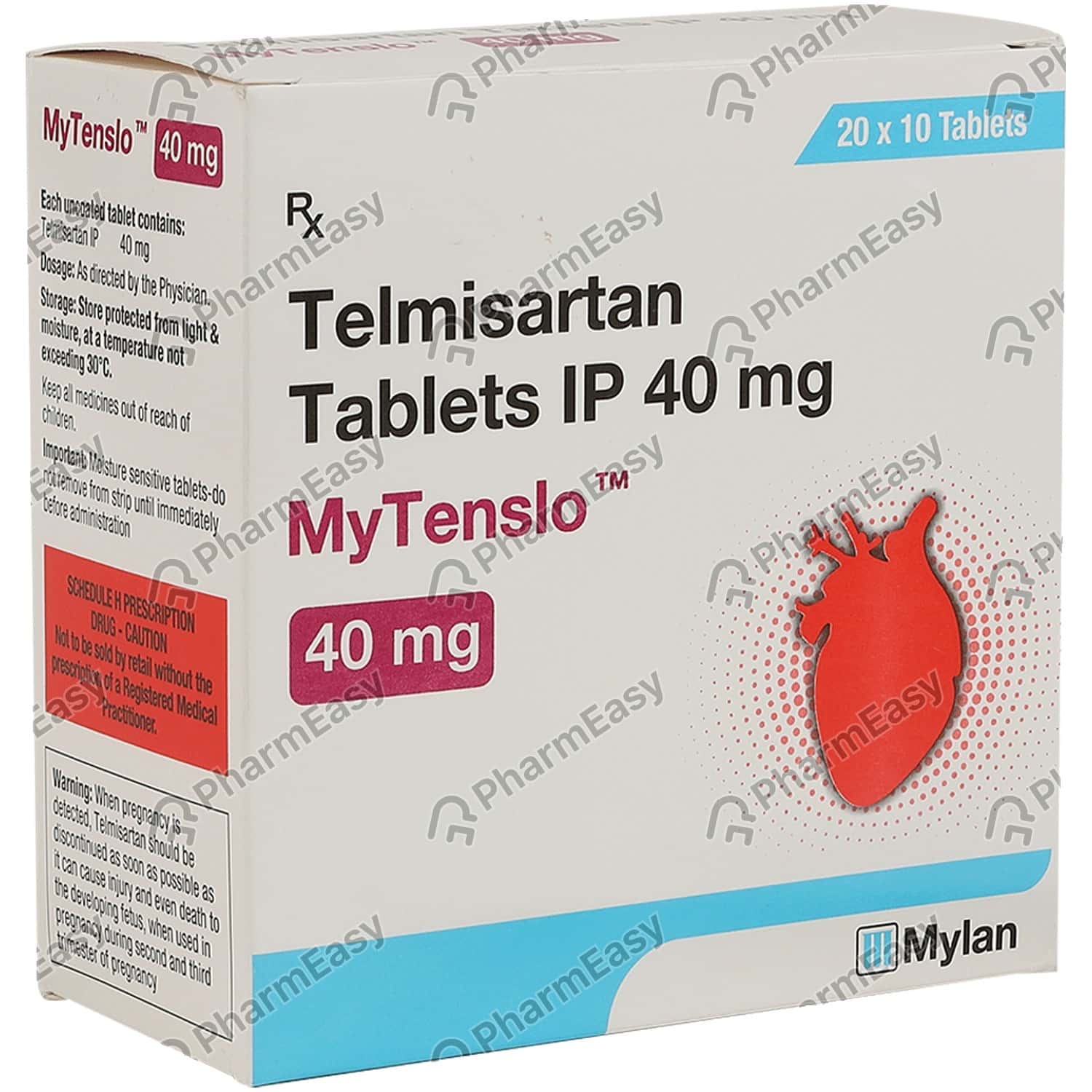 Mytenslo 40 MG Tablet (10): Uses, Side Effects, Price & Dosage | PharmEasy
