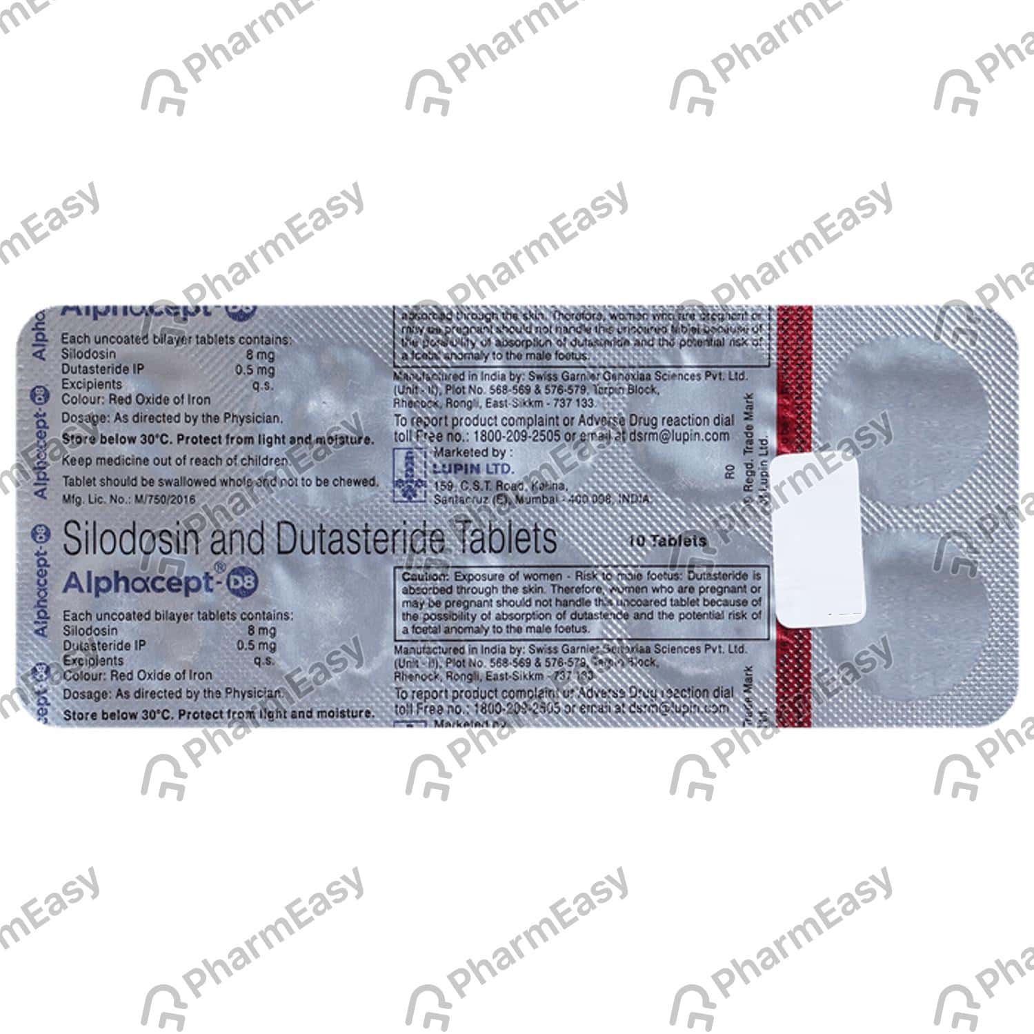 Alphacept D 8mg Strip Of 10 Tablets: Uses, Side Effects, Price & Dosage ...