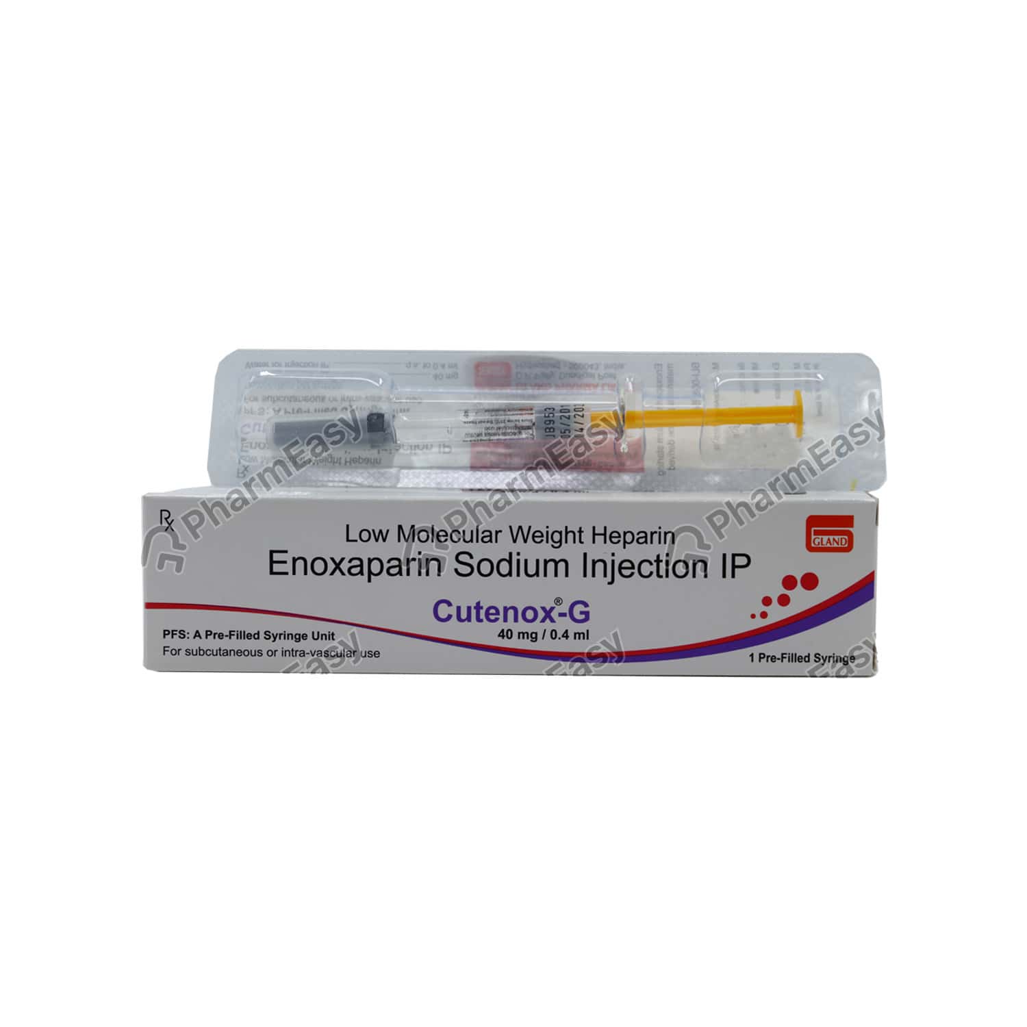 Buy Cutenox G 40 MG Injection (0.4) Online at Flat 18% OFF* | PharmEasy