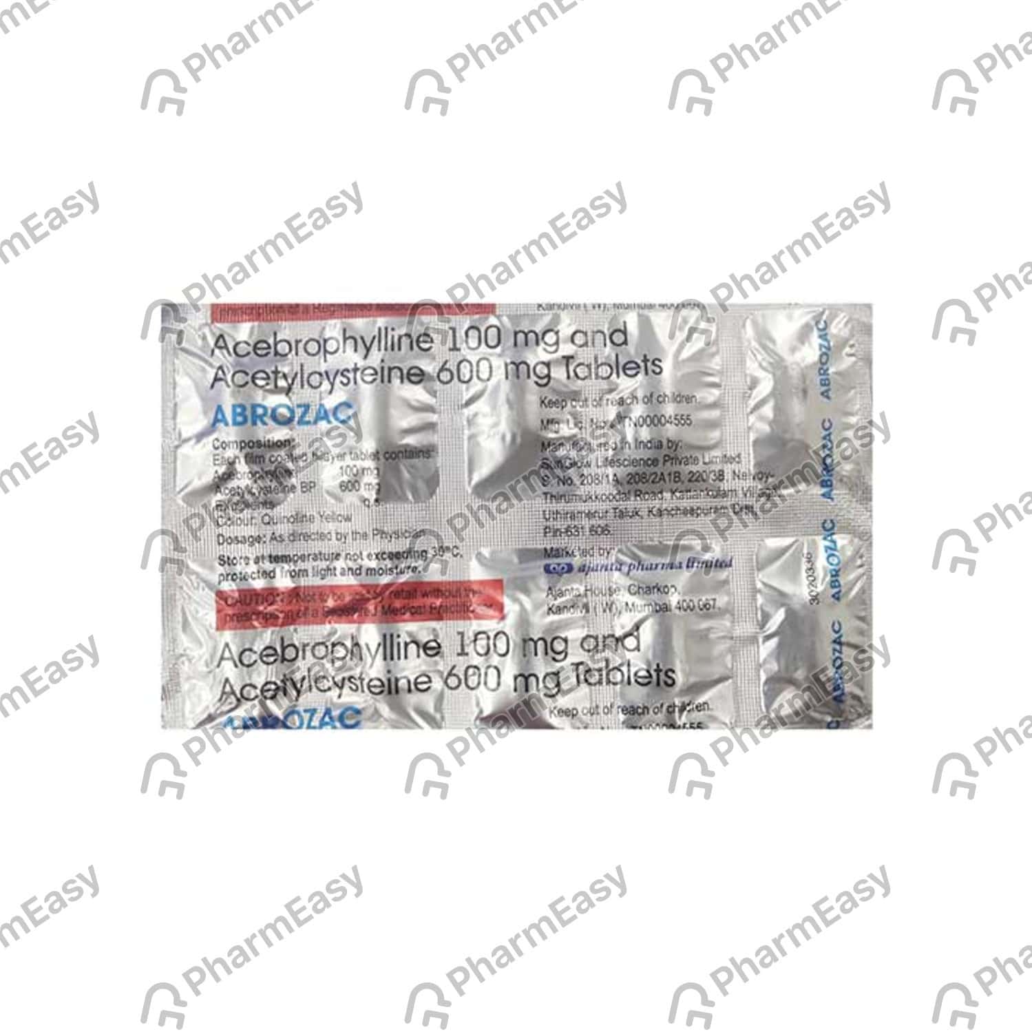Abrozac Strip Of 10 Tablets: Uses, Side Effects, Price & Dosage | PharmEasy
