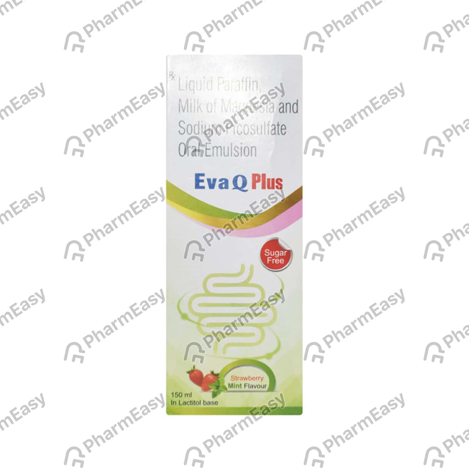 Eva Q Plus Strawberry Mint Flavour Sugar Free Bottle Of 150ml Emulsion ...