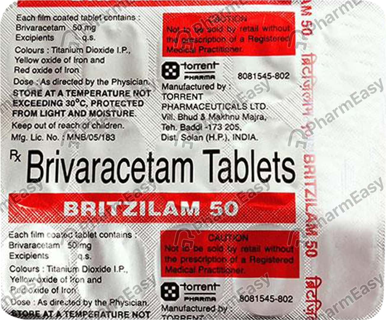 Britzilam 50 MG Tablet (15): Uses, Side Effects, Price & Dosage | PharmEasy