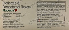 Nucoxia P Strip Of 15 Tablets: Uses, Side Effects, Price & Dosage ...