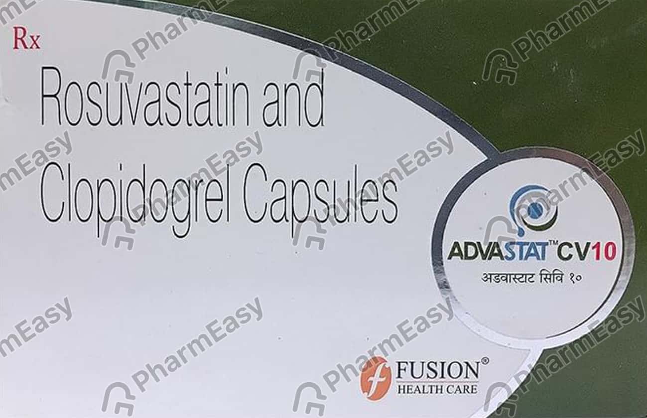 Advastat Cv 10mg Strip Of 10 Capsules: Uses, Side Effects, Price ...