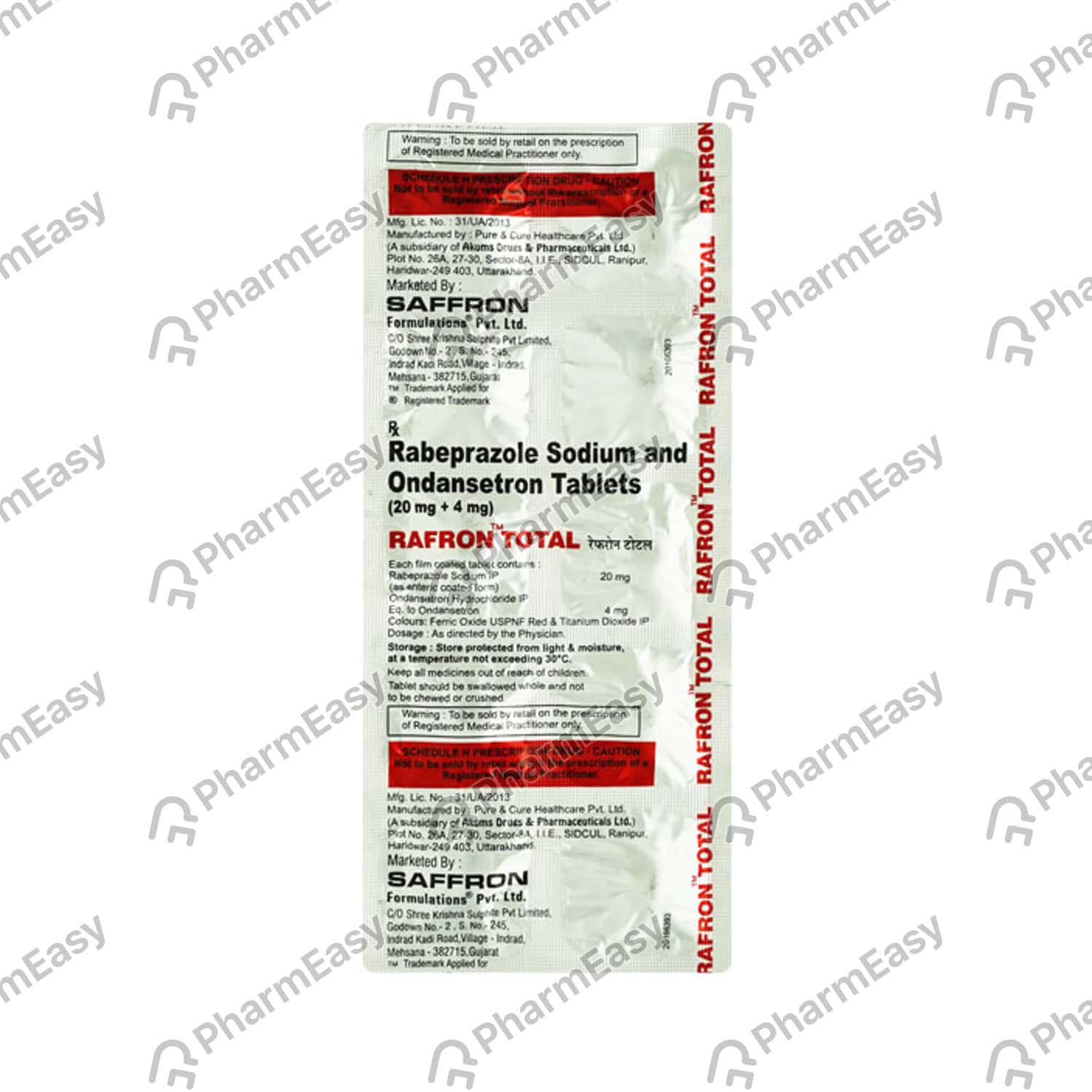Buy Rafron Total Strip Of 10 Tablets Online at Flat 15% OFF | PharmEasy