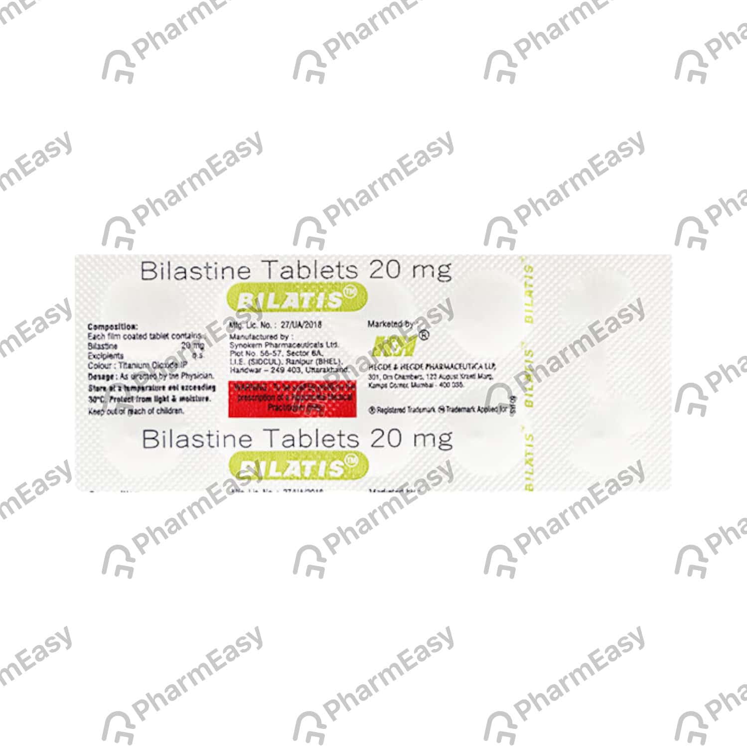 Bilatis 20 MG Tablet (10): Uses, Side Effects, Price & Dosage | PharmEasy