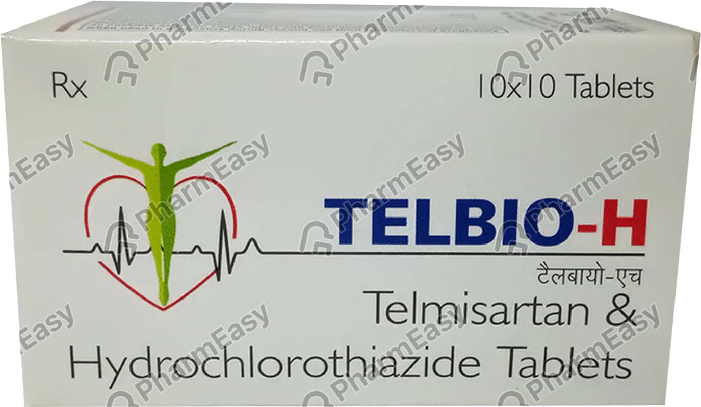 Telbio H 40/12.5mg Strip Of 10 Tablets: Uses, Side Effects, Price ...