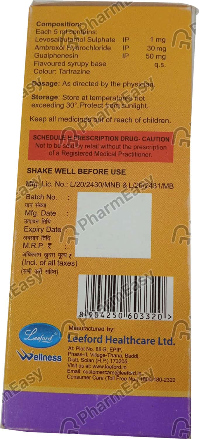 Cuflift Ls Bottle Of 100ml Syrup: Uses, Side Effects, Price & Dosage ...