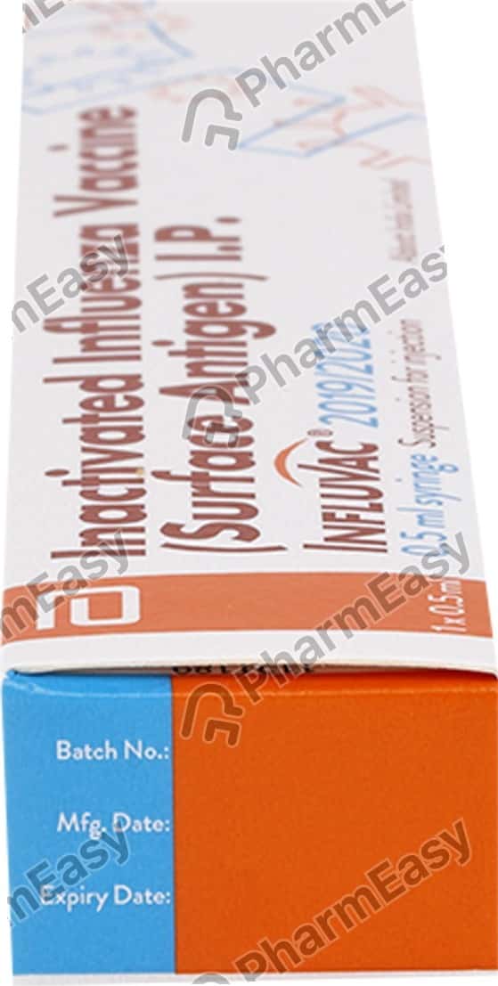 Influvac 0.25 ML Suspension For Injection (0.5): Uses, Side Effects ...