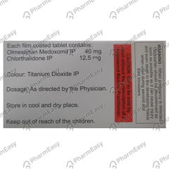 Olmesar Ch 40mg Strip Of 15 Tablets: Uses, Side Effects, Price & Dosage ...