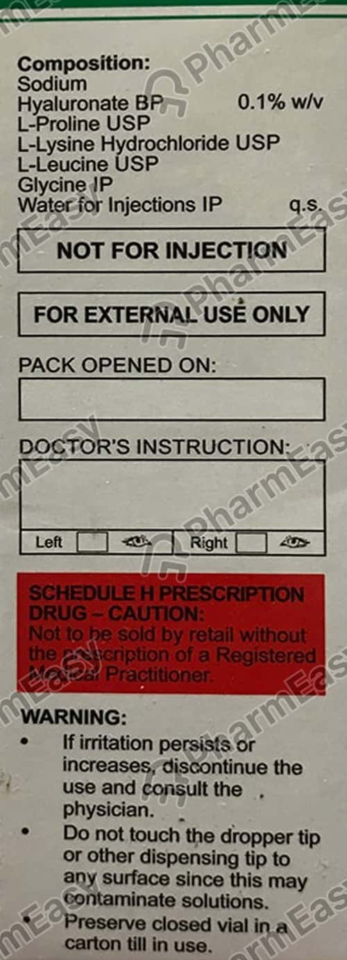 I Soft 0.1 %W/V Eye Drop (10): Uses, Side Effects, Price & Dosage ...