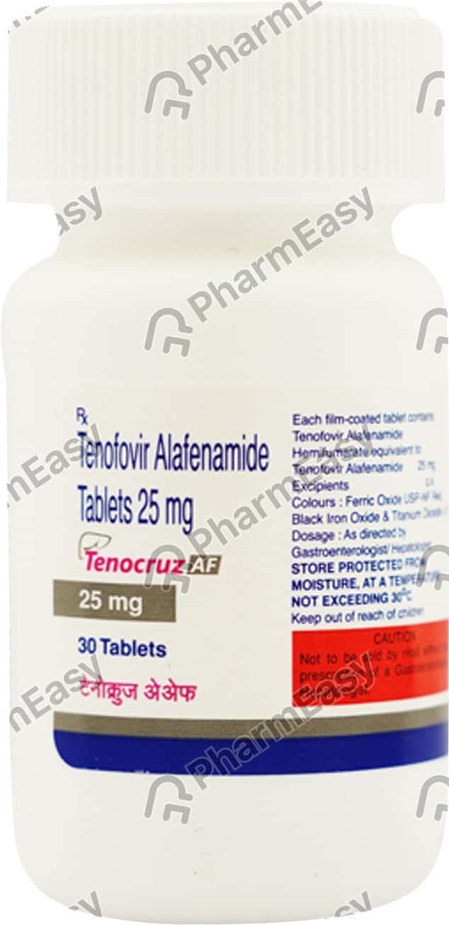 Tenocruz Af 25 MG Tablet (30): Uses, Side Effects, Price & Dosage ...