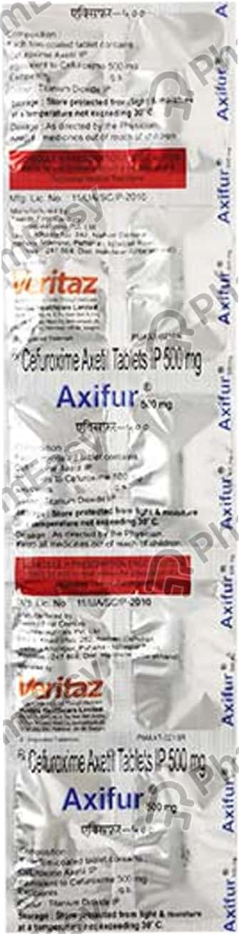 Axifur 500 MG Tablet (10): Uses, Side Effects, Price & Dosage | PharmEasy