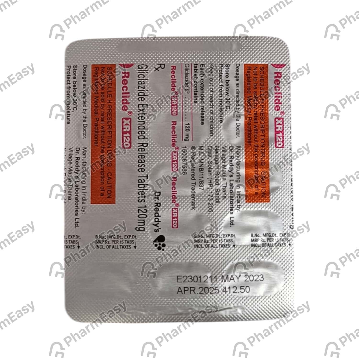 Reclide Xr 120 MG Tablet (15): Uses, Side Effects, Price & Dosage ...