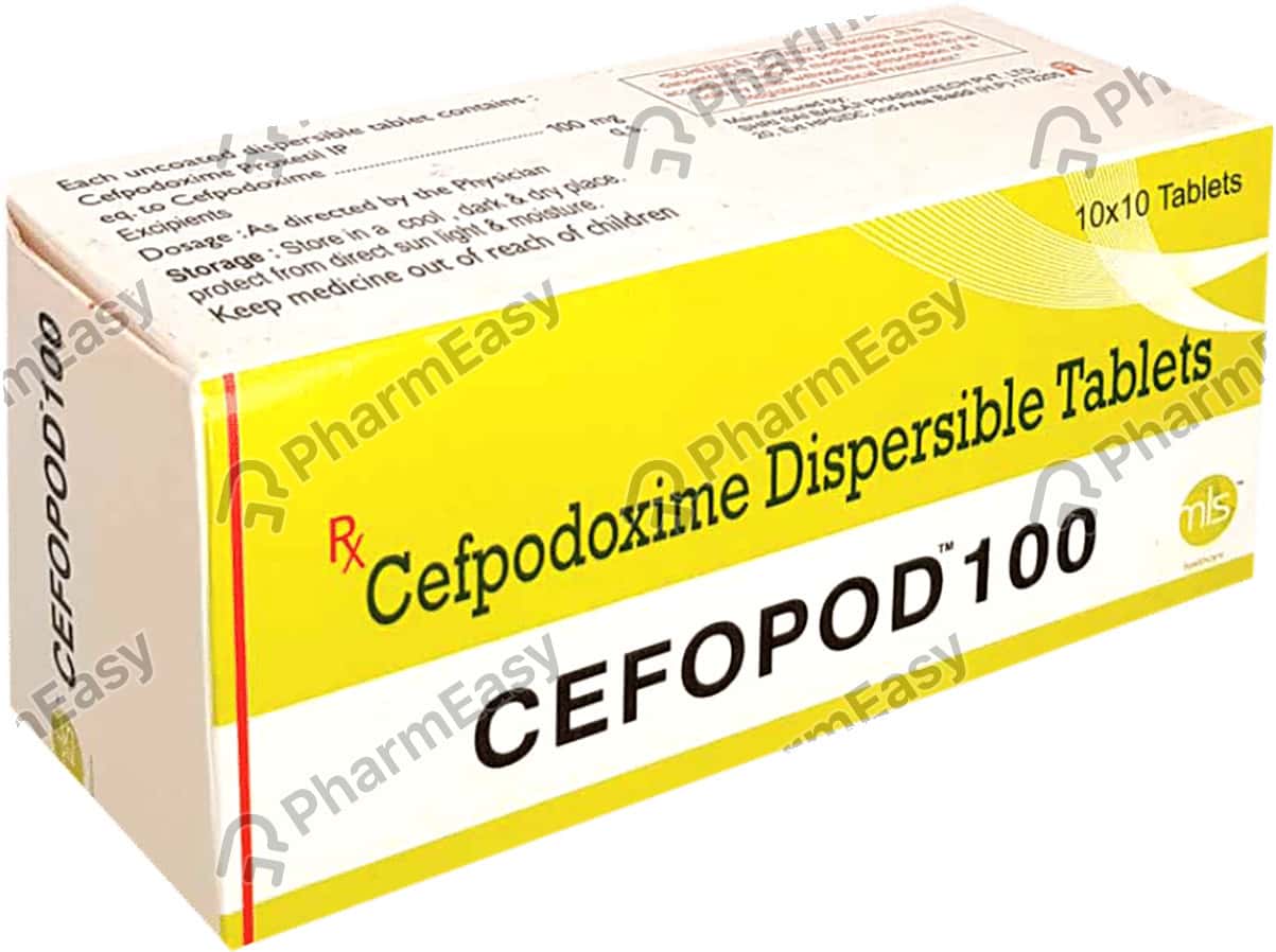 Cefopod 100 MG Tablet (10): Uses, Side Effects, Price & Dosage | PharmEasy