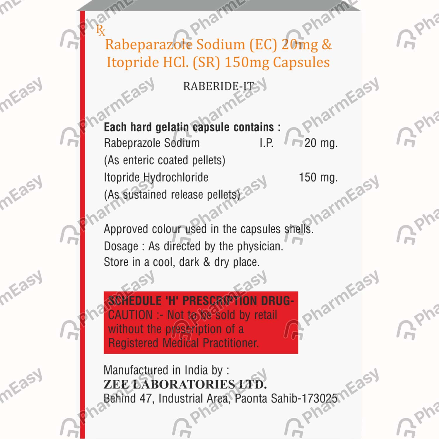 Buy Raberide It Strip Of 10 Capsules Online at Flat 15% OFF | PharmEasy