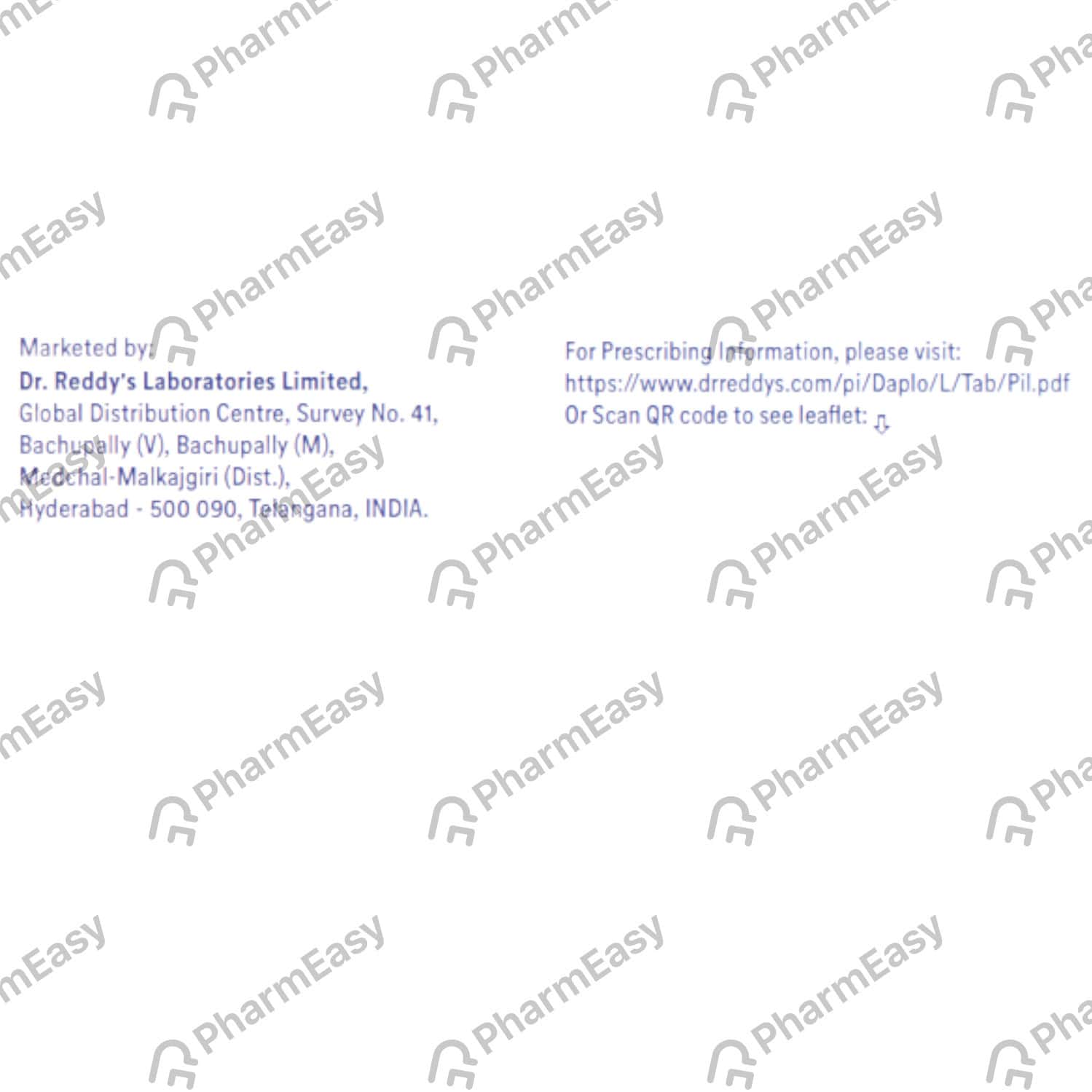 Buy Daplo L 10/5mg Strip Of 10 Tablets Online at Flat 15% OFF | PharmEasy