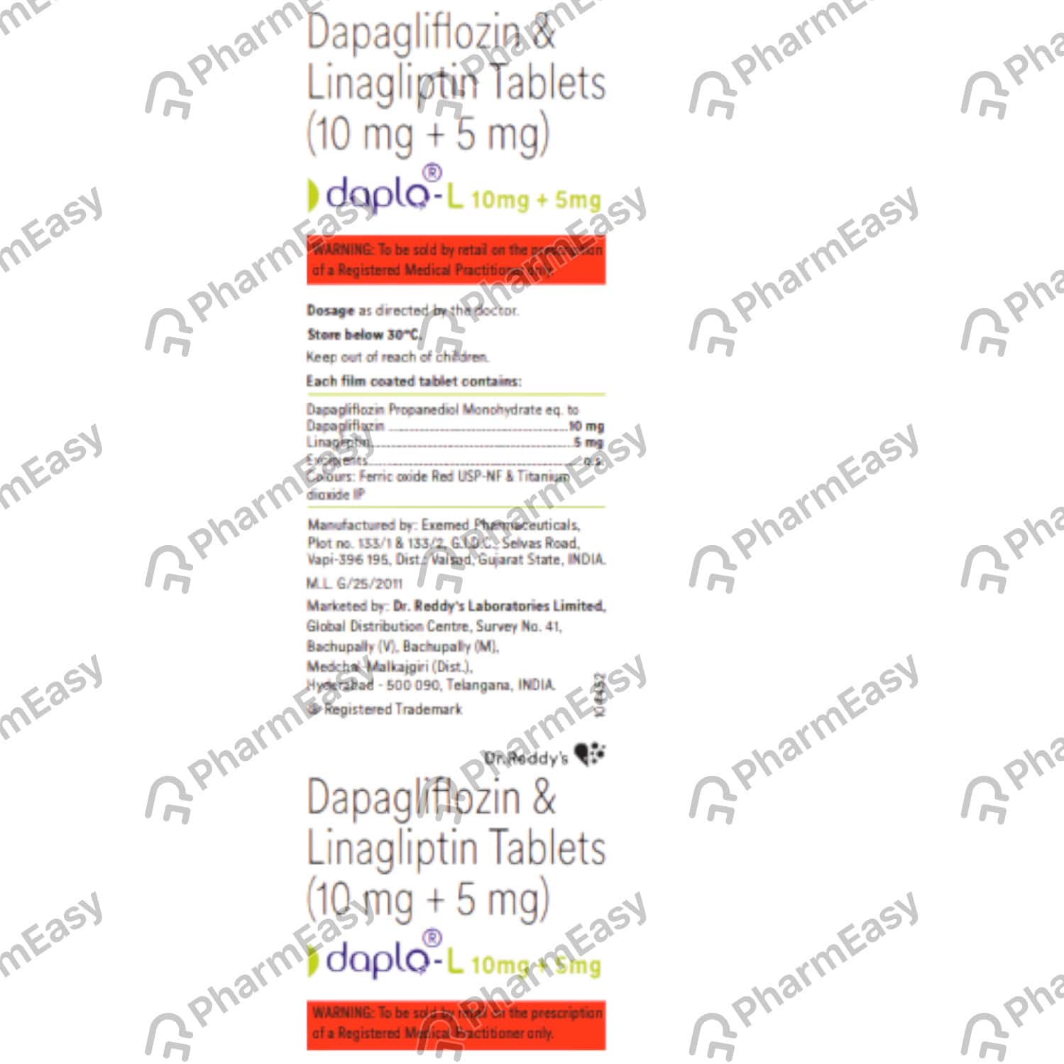 Buy Daplo L 10/5mg Strip Of 10 Tablets Online at Flat 15% OFF | PharmEasy