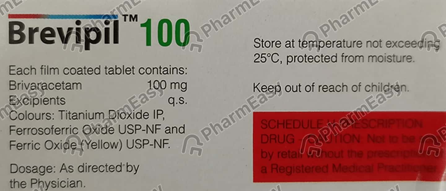Brevipil 100 MG Tablet (10): Uses, Side Effects, Price & Dosage | PharmEasy