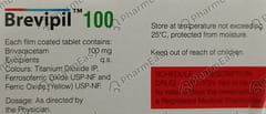 Brevipil 100 MG Tablet (10): Uses, Side Effects, Price & Dosage | PharmEasy