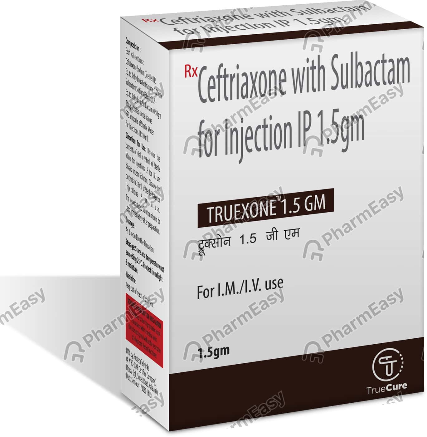 Truexone 1.5gm Dry Vial Of 1 Powder For Injection: Uses, Side Effects ...