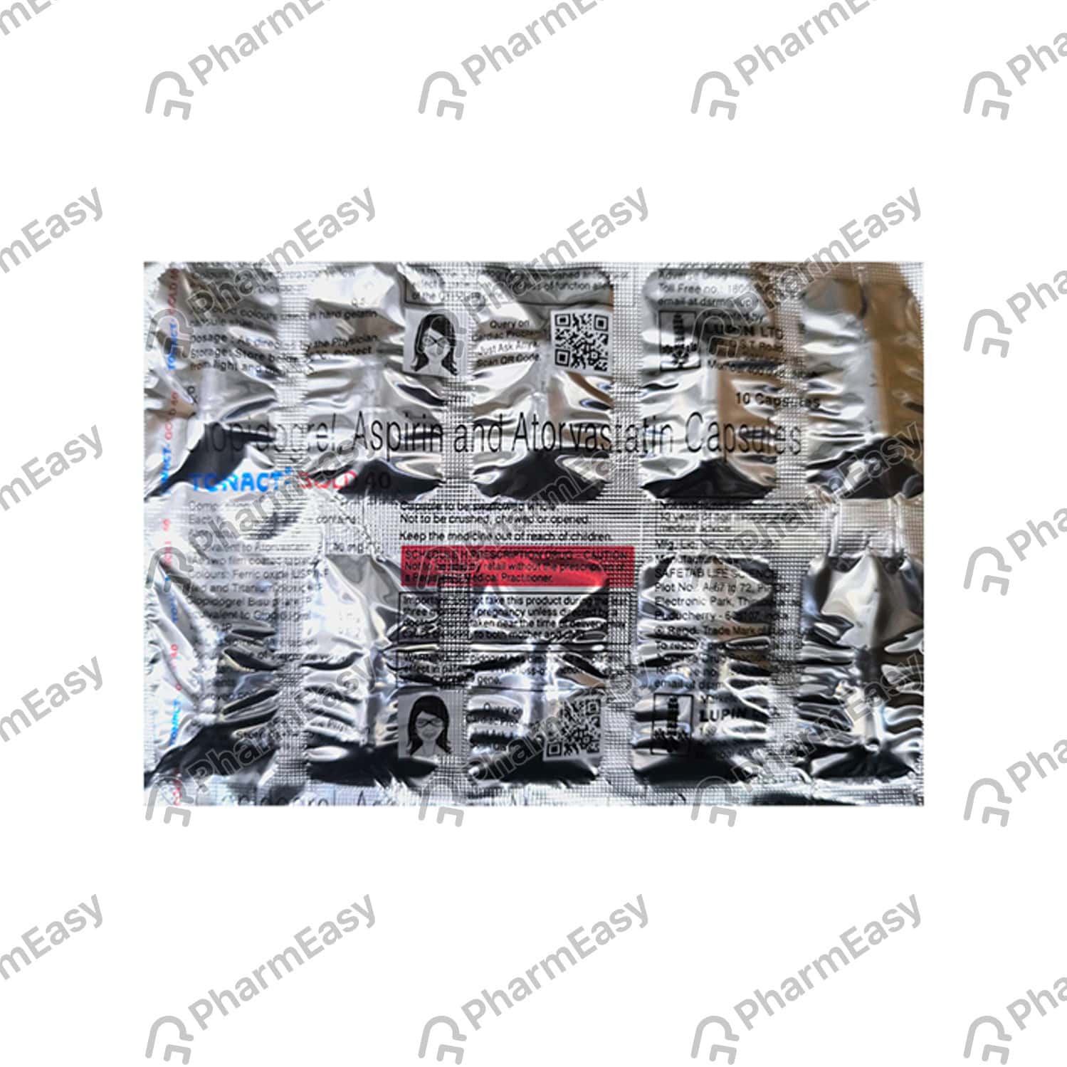 Tonact Gold 40mg Strip Of 10 Capsules: Uses, Side Effects, Price ...