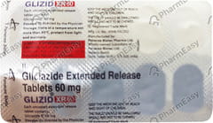 Glizid Xr 60 MG Tablet (10): Uses, Side Effects, Price & Dosage | PharmEasy