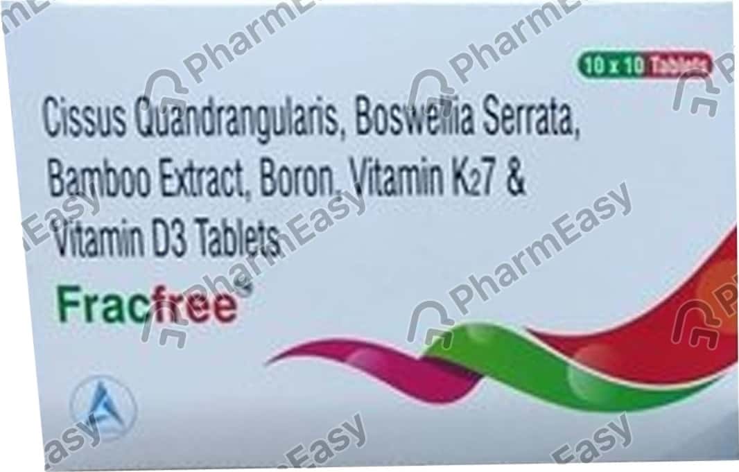 Buy Fracfree Strip Of 10 Tablets Online & Save Up to 24% at PharmEasy