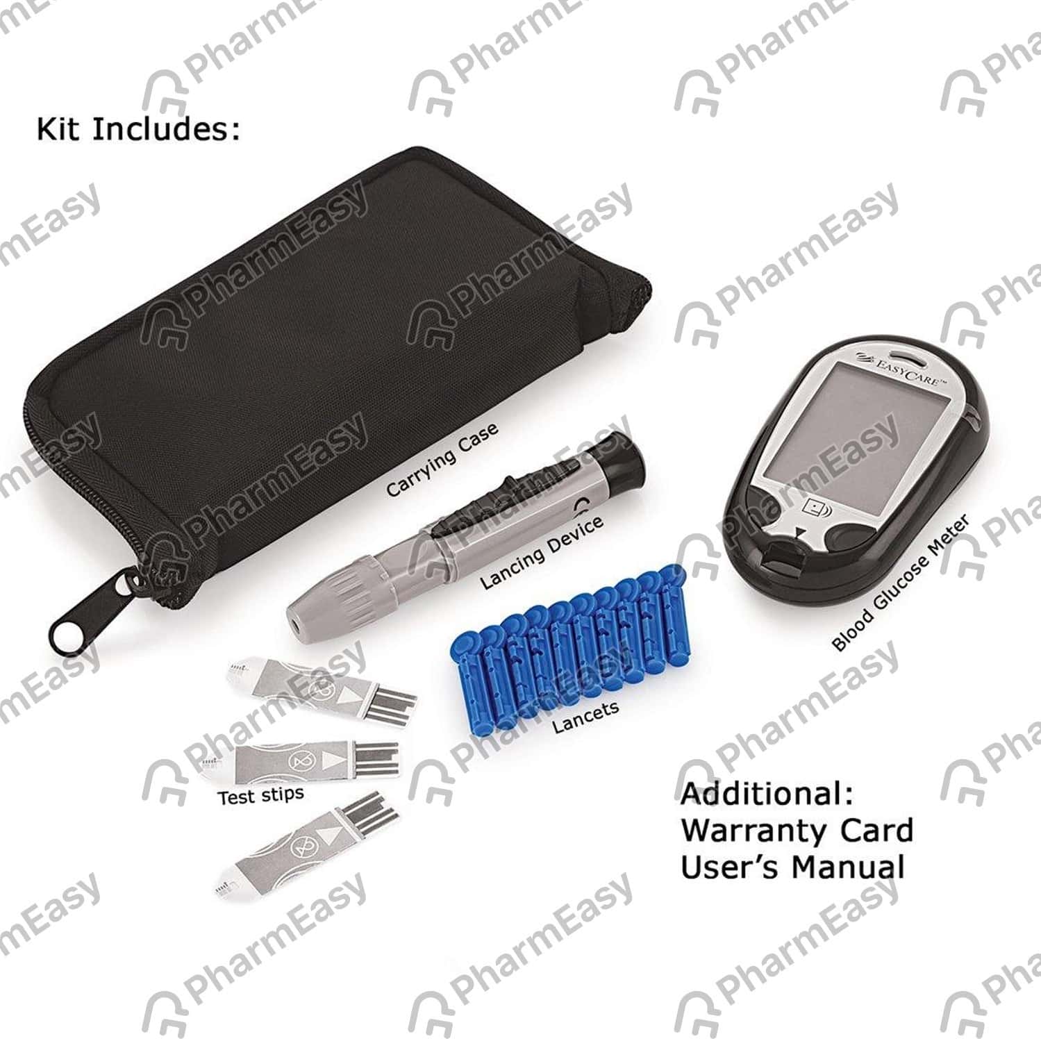 Buy EASYCARE BLOOD GLUCOMETER WITH GLUCOSE MONITOR KIT EC5904 Online ...