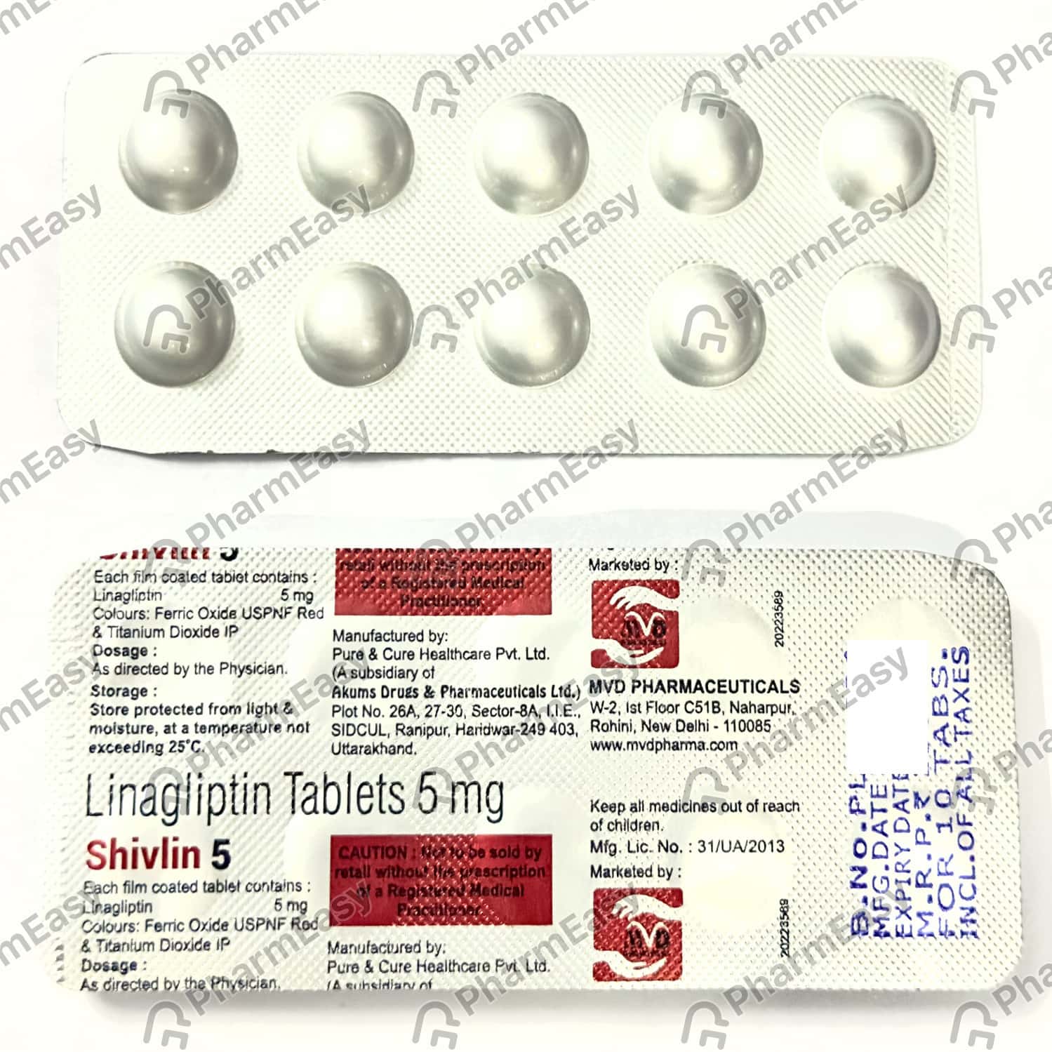 Shivlin 5 MG Tablet (10): Uses, Side Effects, Price & Dosage | PharmEasy