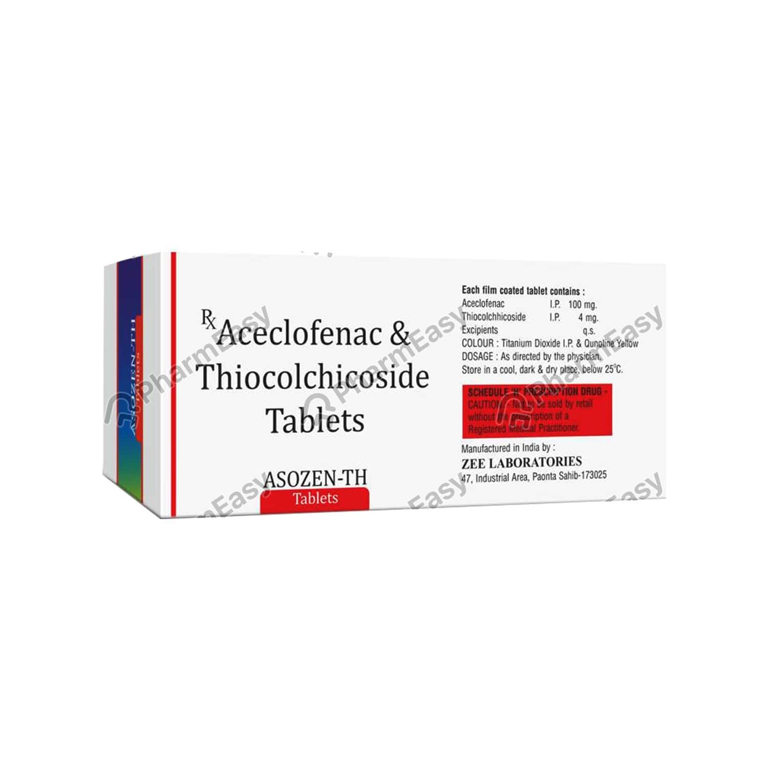 Buy Asozen Th Strip Of 10 Tablets Online at Flat 18% OFF* | PharmEasy