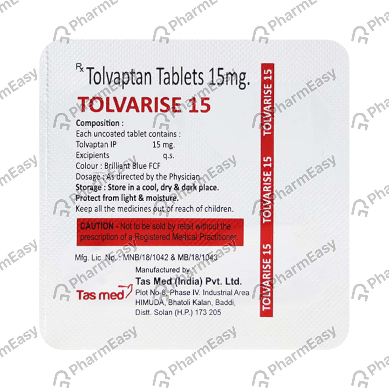 Tolvarise 15 MG Tablet (4): Uses, Side Effects, Price & Dosage | PharmEasy