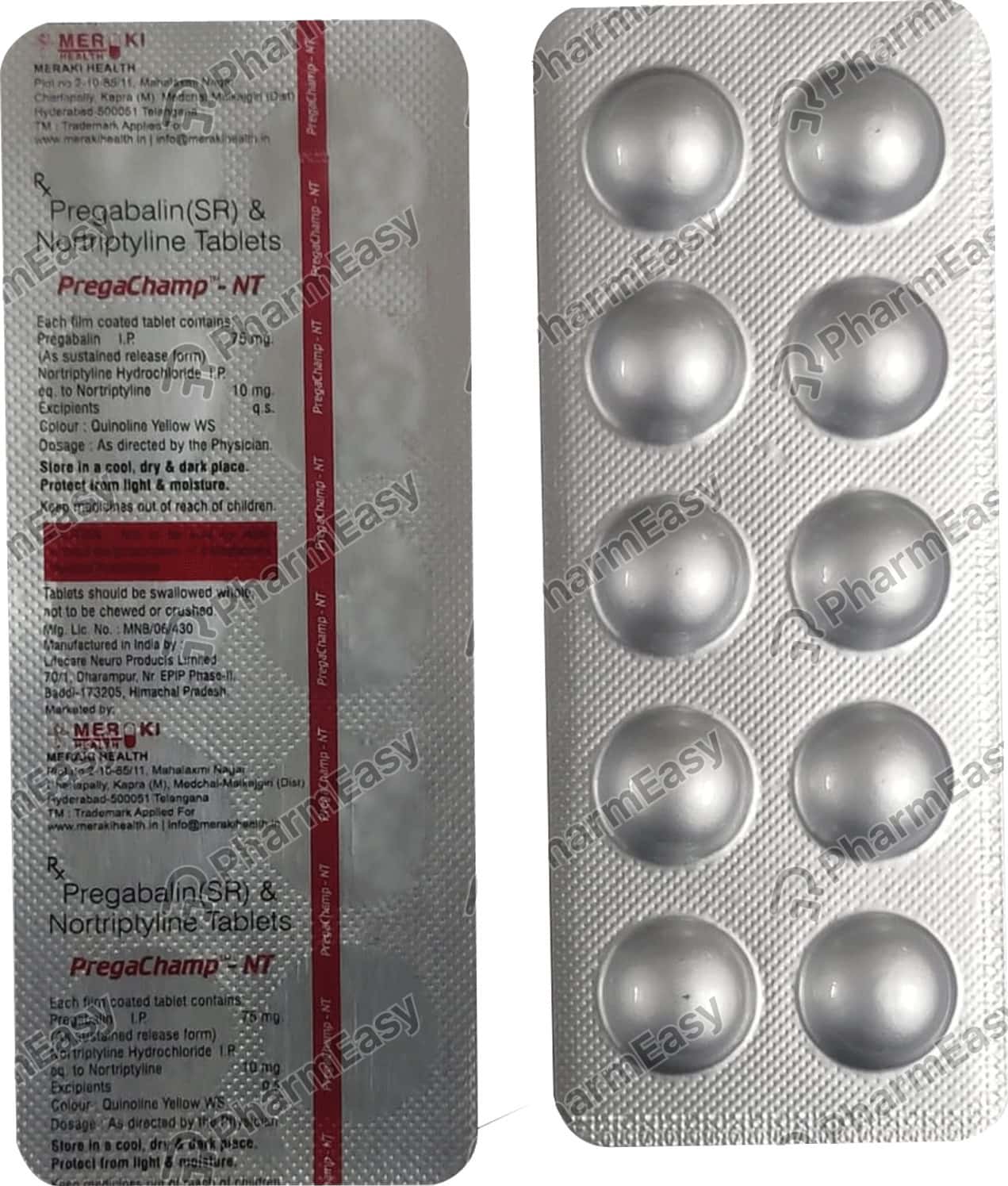 Buy Pregachamp Nt Strip Of 10 Tablets Online at Flat 15% OFF | PharmEasy