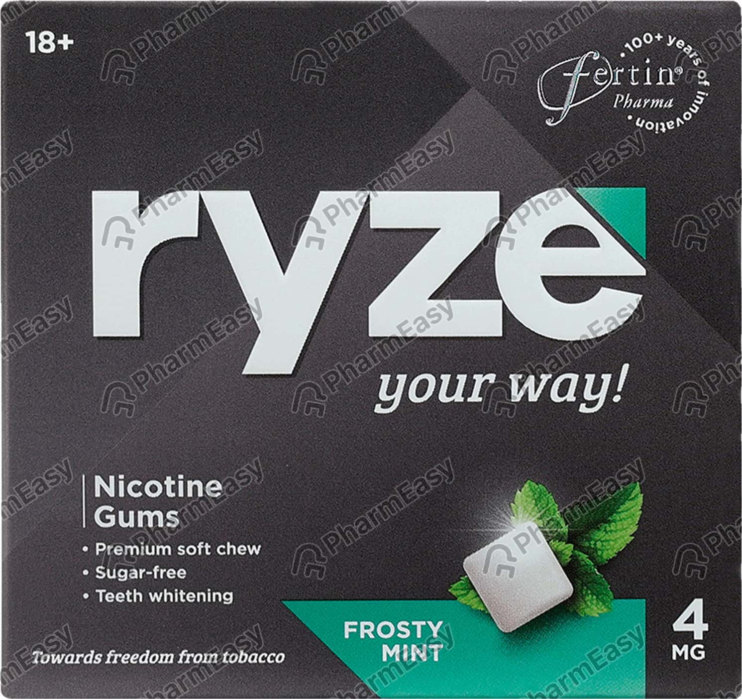 Ryze Chewing Gum | Frosty Mint Flavour: Uses, Side-effects, Price ...