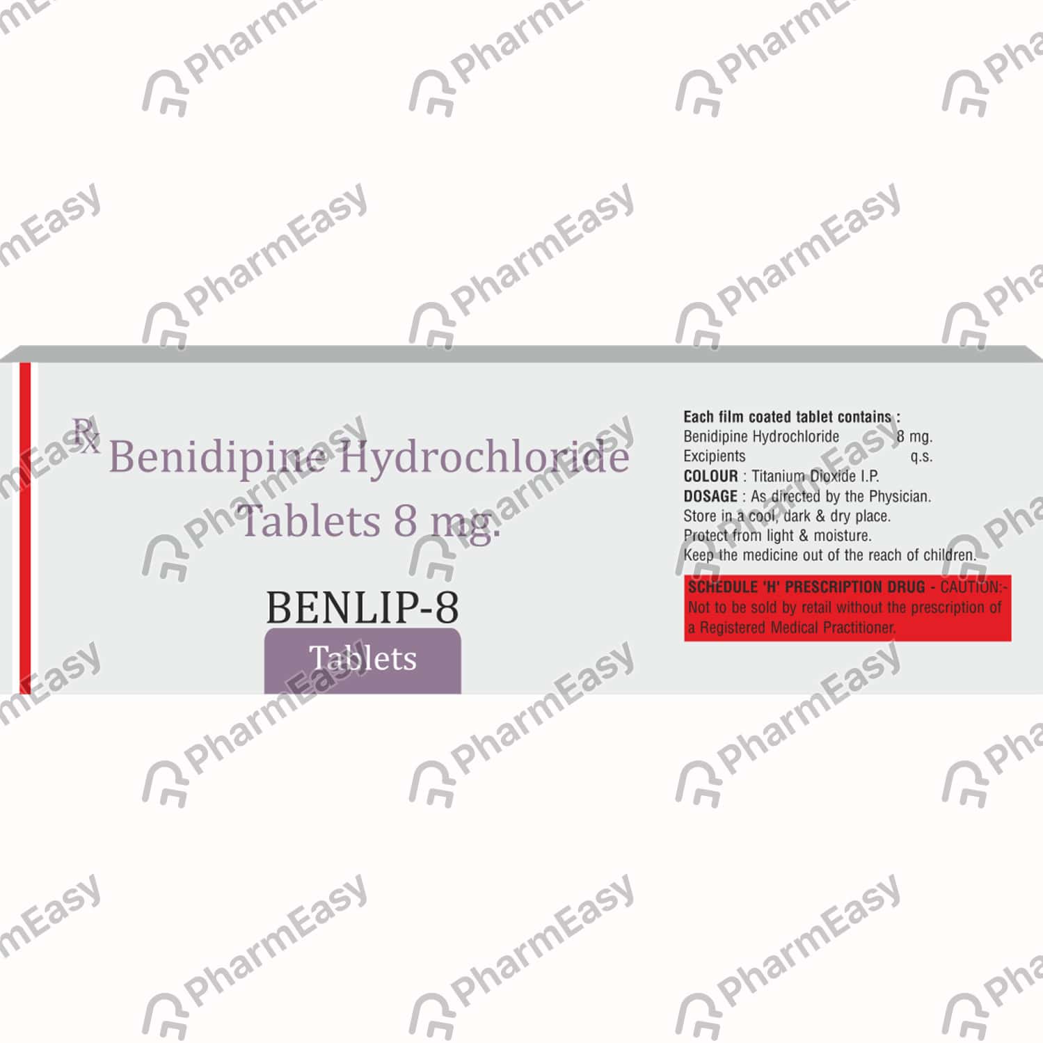 Buy Benlip 8 MG Tablet (10) Online at Flat 15% OFF | PharmEasy