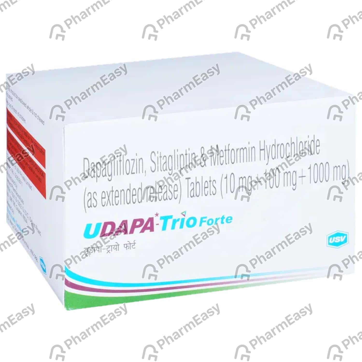 Udapa Trio Forte Strip Of 10 Tablets: Uses, Side Effects, Price ...