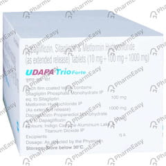 Udapa Trio Forte Strip Of 10 Tablets: Uses, Side Effects, Price ...