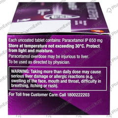 Calpol 650 MG Tablet (15): Uses, Side Effects, Price & Dosage | PharmEasy