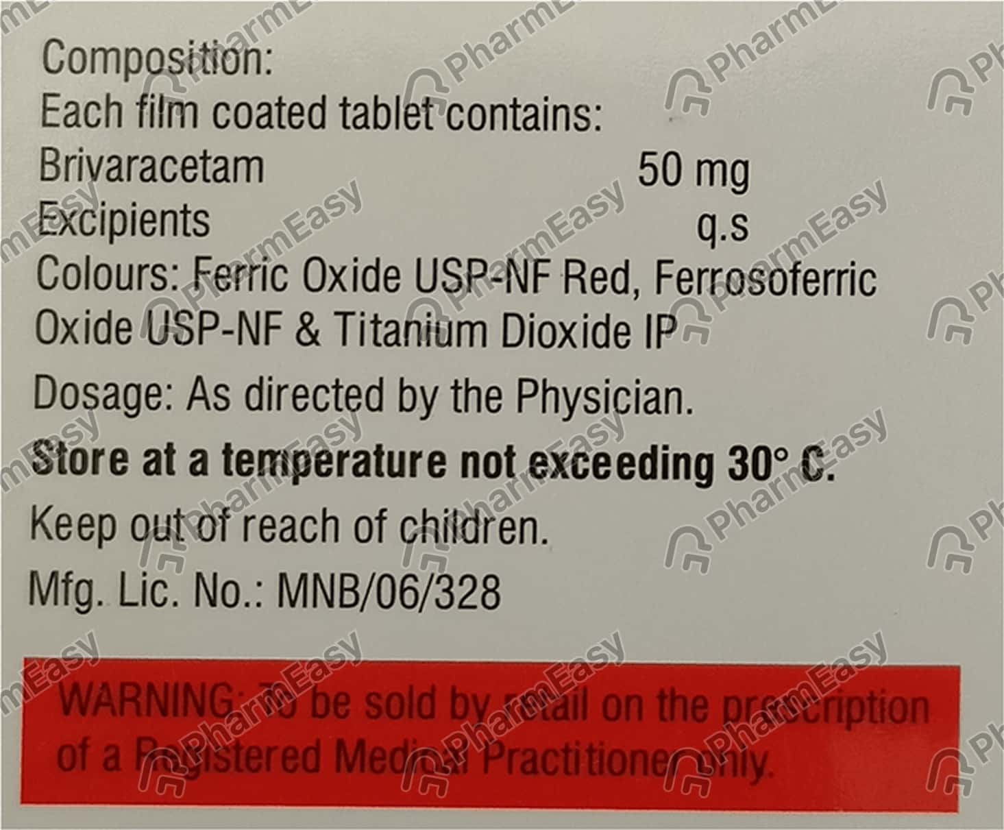 Brivgard 50 MG Tablet (10): Uses, Side Effects, Price & Dosage | PharmEasy