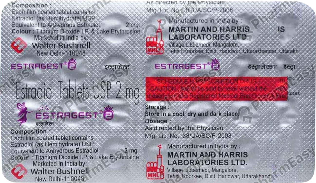 Estragest 2 MG Tablet (28): Uses, Side Effects, Price & Dosage | PharmEasy